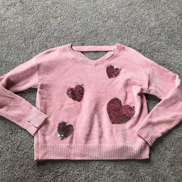 Justice | Shirts & Tops | Justice Girls 82 Pink Sweater | Poshmark